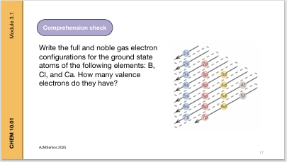 Write the full and noble gas electron | StudyX