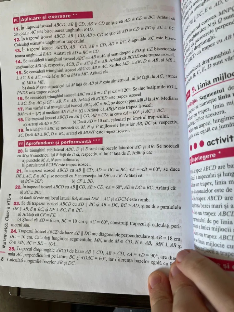 11. În trapezul isoscel ABCD, AB || CD, AB > | StudyX