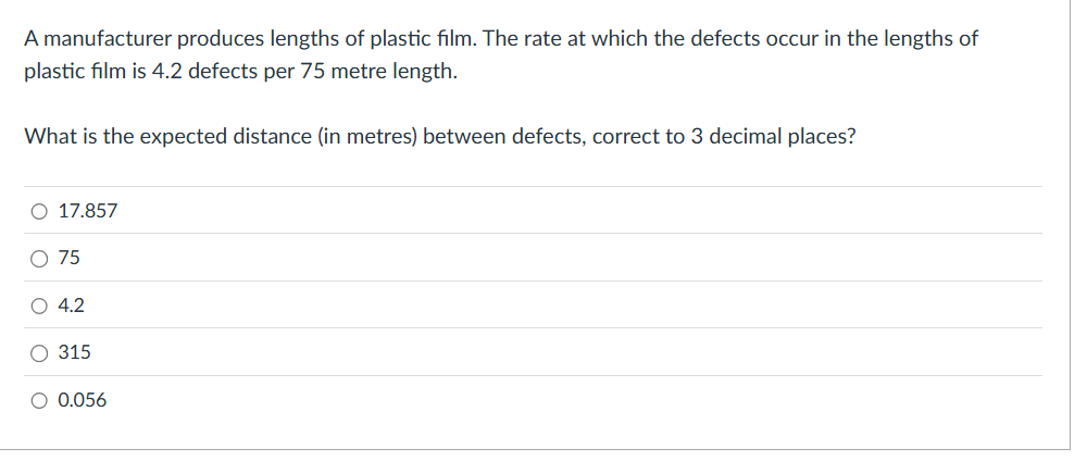 A manufacturer produces lengths of plastic | StudyX
