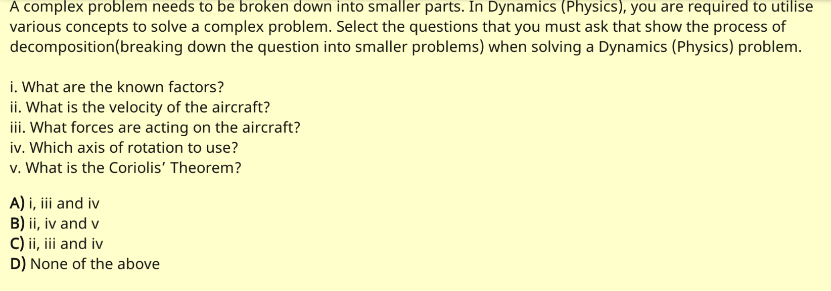 A complex problem needs to be broken down | StudyX