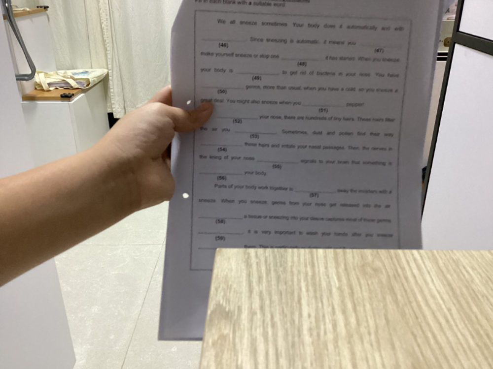 Fill in each blank with a suitable word. We | StudyX