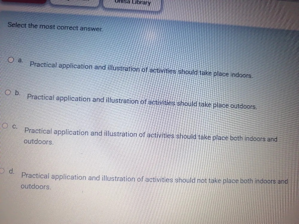 Select the most correct answer. a. | StudyX