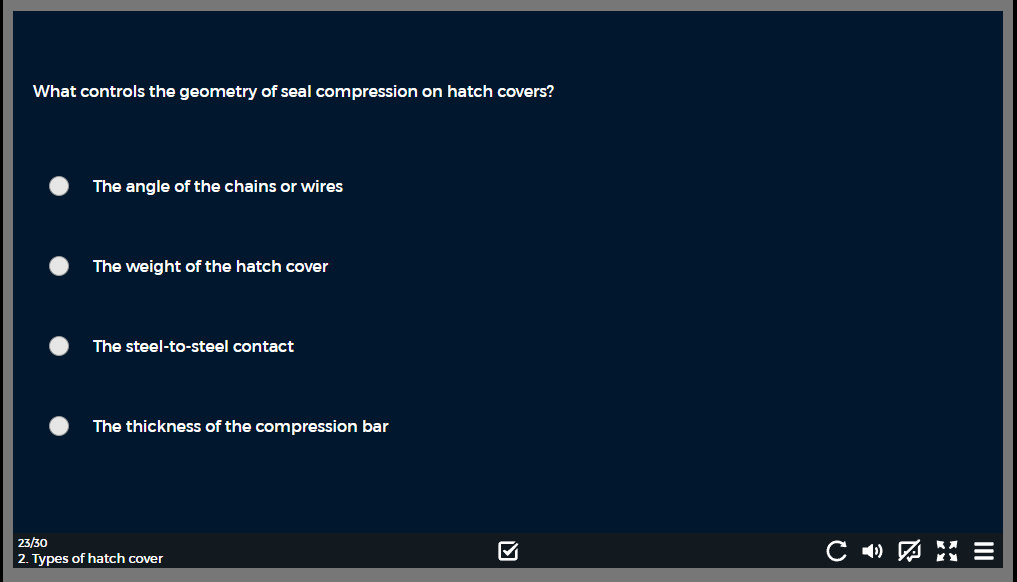 What controls the geometry of seal | StudyX
