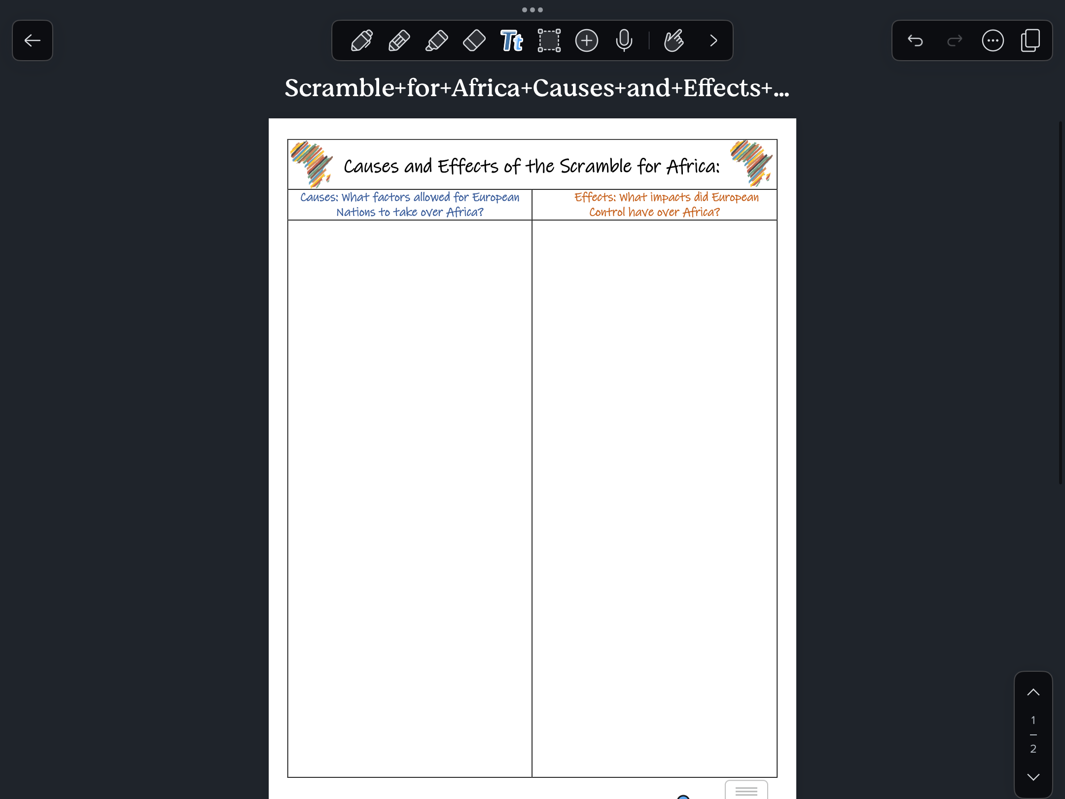 Causes and Effects of the Scramble for | StudyX