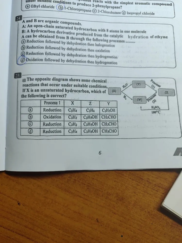 24 A and B are organic compounds. A: An | StudyX