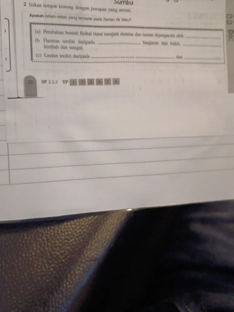 2 Isikan tempat kosong dengan jawapan yang | StudyX