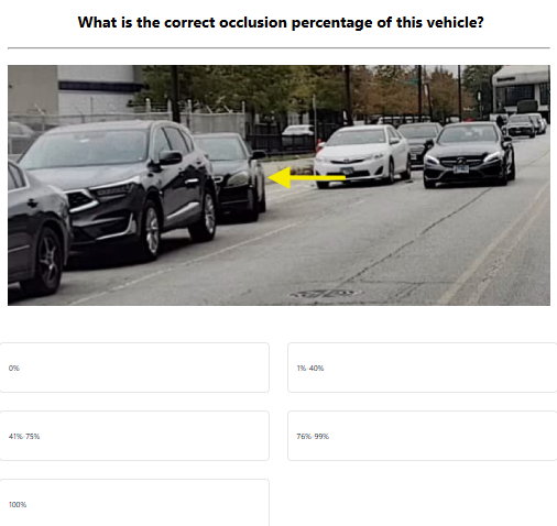 What is the correct occlusion percentage of | StudyX