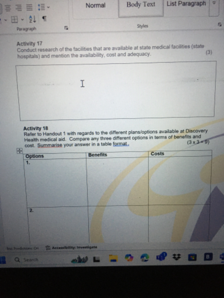 Activity 17 Conduct research of the | StudyX
