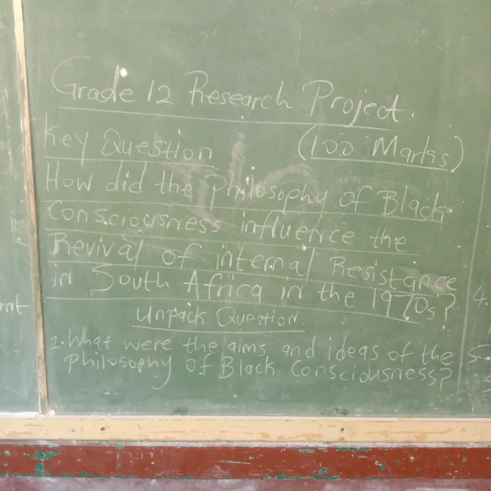 Grade 12 Research Project Key Question (100 | StudyX