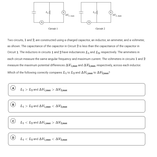 Two circuits, 1 and 2, are constructed using | StudyX