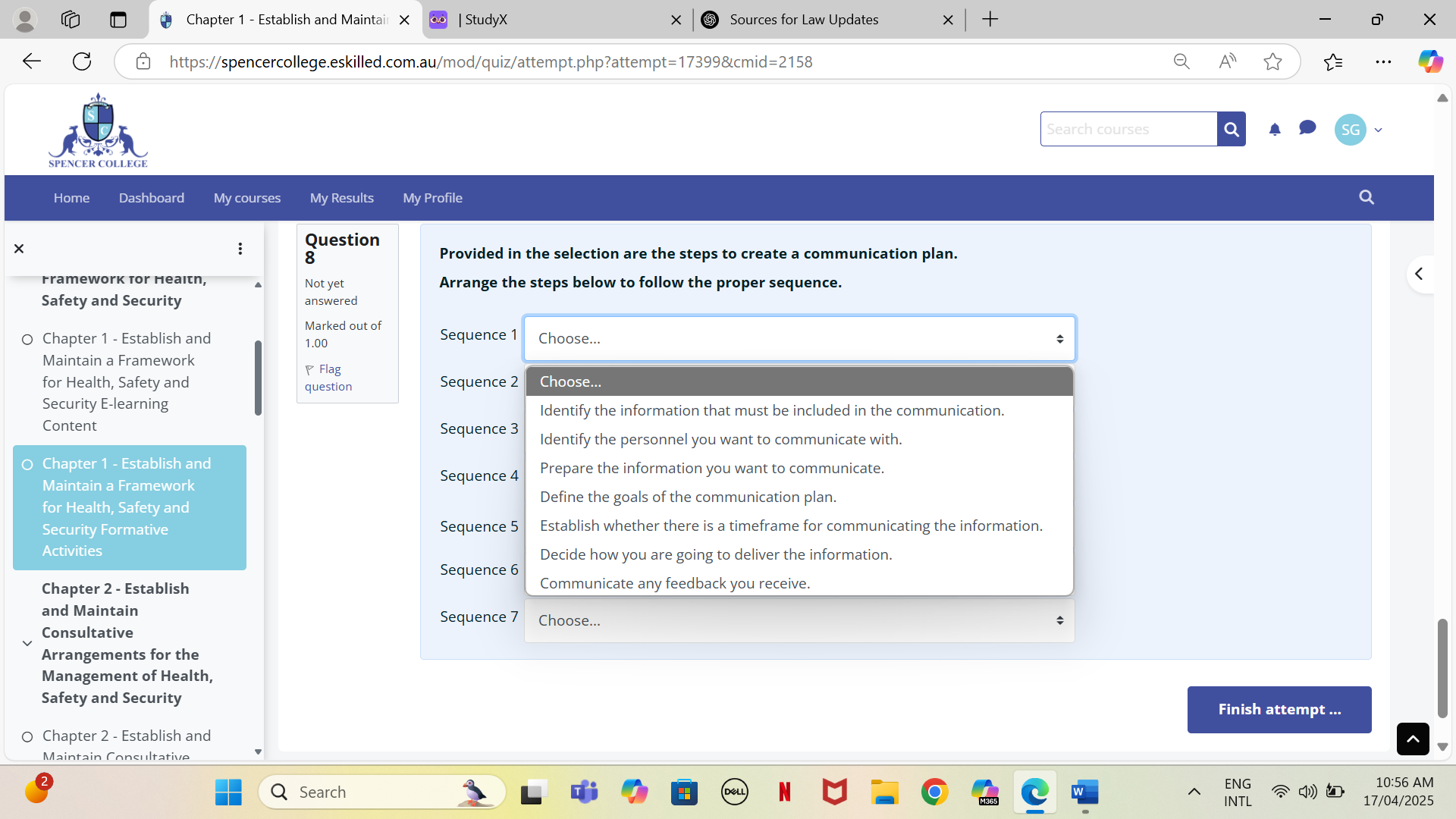 Provided in the selection are the steps to | StudyX