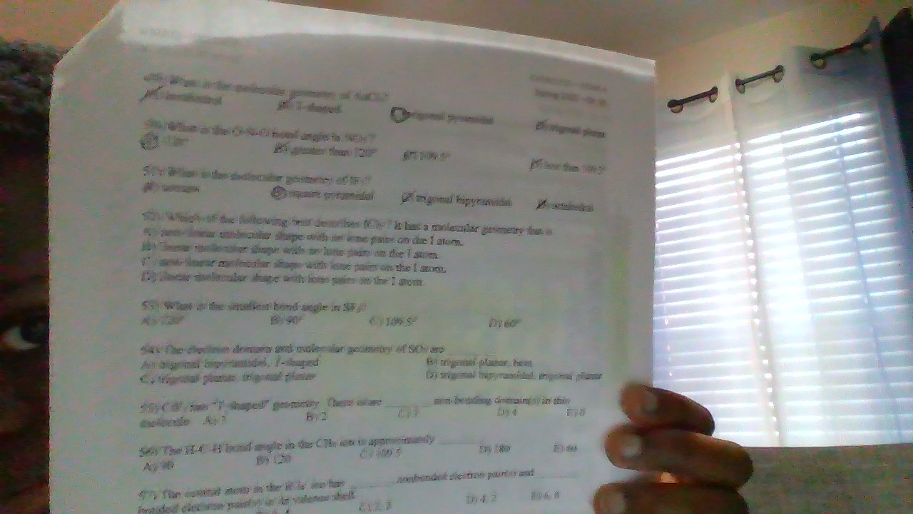 50) What is the molecular geometry of XeO3? | StudyX