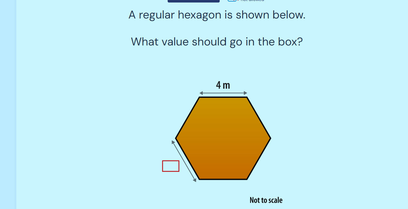 A regular hexagon is shown below. What | StudyX