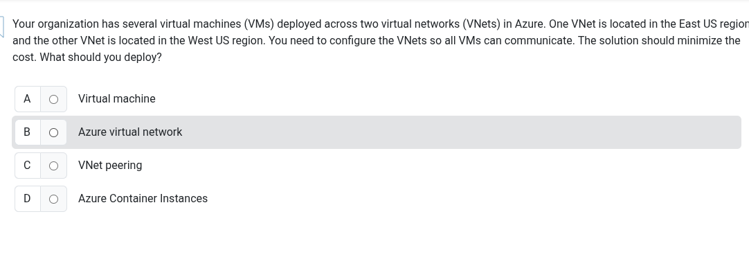 Your organization has several virtual | StudyX