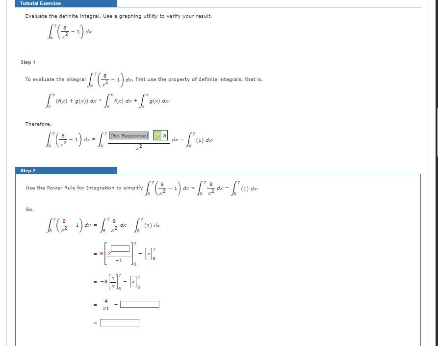 Evaluate the definite integral. Use a | StudyX