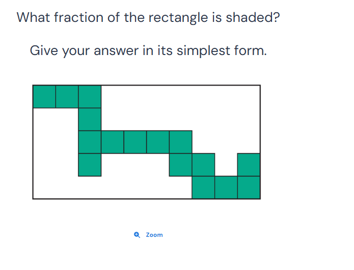 What fraction of the rectangle is shaded? | StudyX