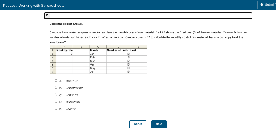 Candace has created a spreadsheet to | StudyX
