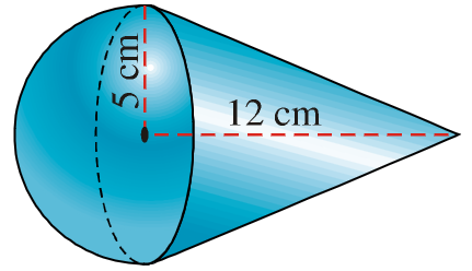 The image shows a composite solid consisting | StudyX