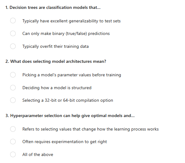 1. Decision trees are classification models | StudyX