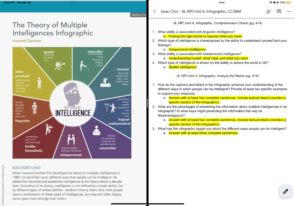 (8, MP) Unit 4, Infographic, Comprehension | StudyX