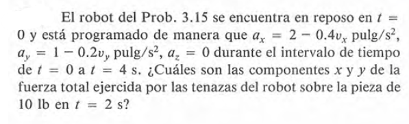 El robot del Prob. 3.15 se encuentra en | StudyX