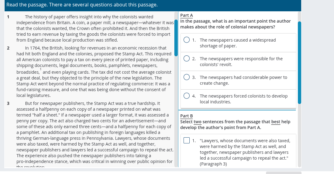 Read the passage. There are several | StudyX