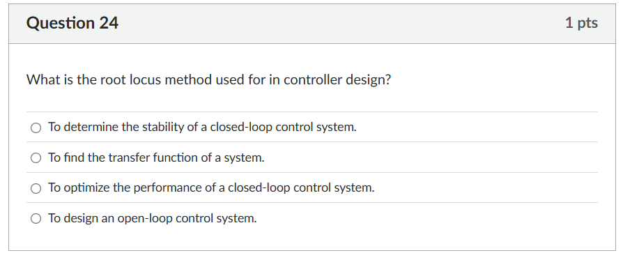 What is the root locus method used for in | StudyX