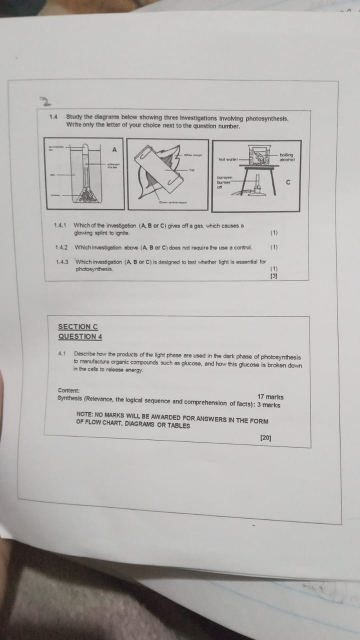 1. 4 Study the diagrams below showing three | StudyX
