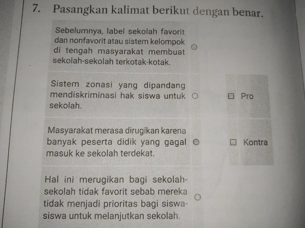 7. Pasangkan kalimat berikut dengan benar. | StudyX