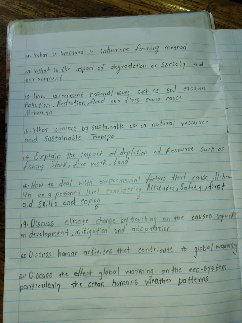 13. What is involved in inhumane farming | StudyX