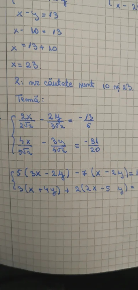 2x}{2 {2}} - {2y}{3 {2}} = - {13}{6}