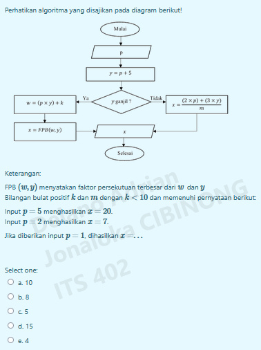Perhatikan algoritma yang disajikan pada | StudyX