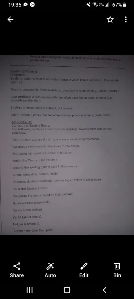 Write a short paragraph using at least two | StudyX