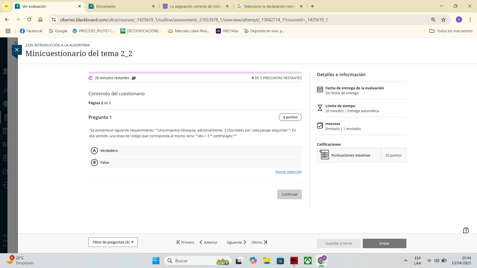 Pregunta 1 "Se presenta el siguiente | StudyX