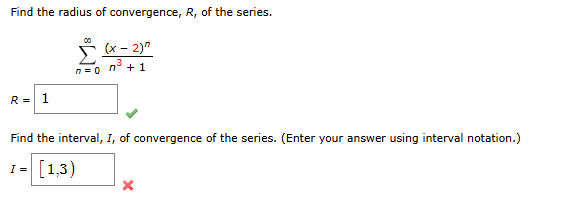 Find the radius of convergence, R, of the | StudyX