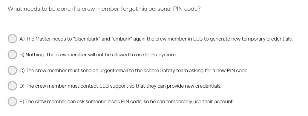 What needs to be done if a crew member | StudyX