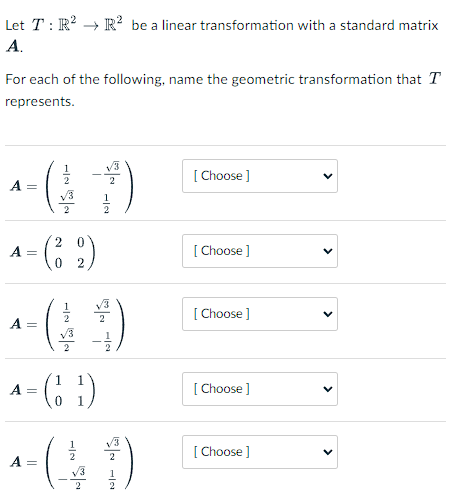 Let $T: {R}^2 {R}^2$ be a linear | StudyX