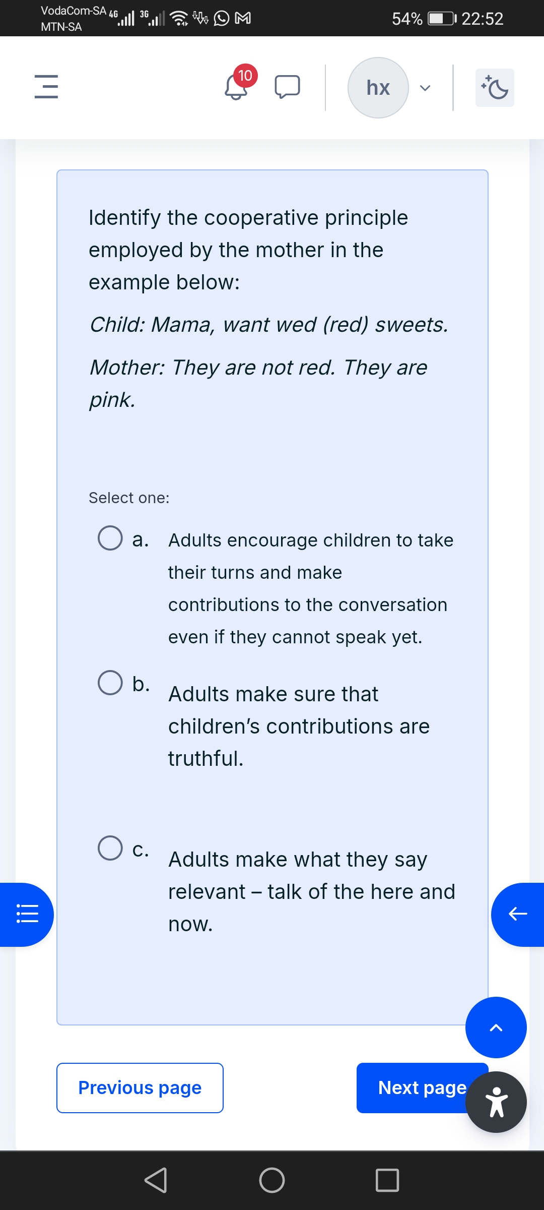 Identify the cooperative principle employed | StudyX