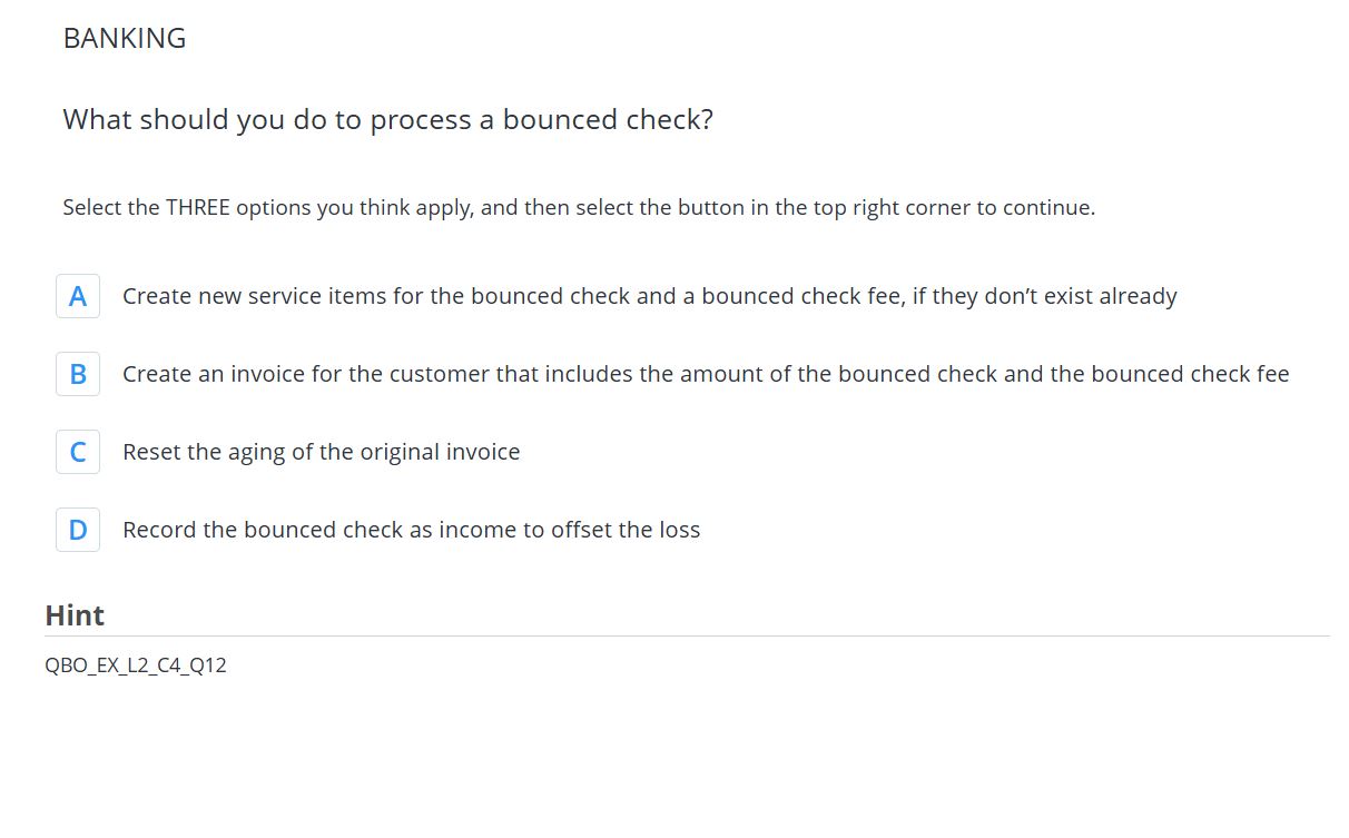 What should you do to process a bounced