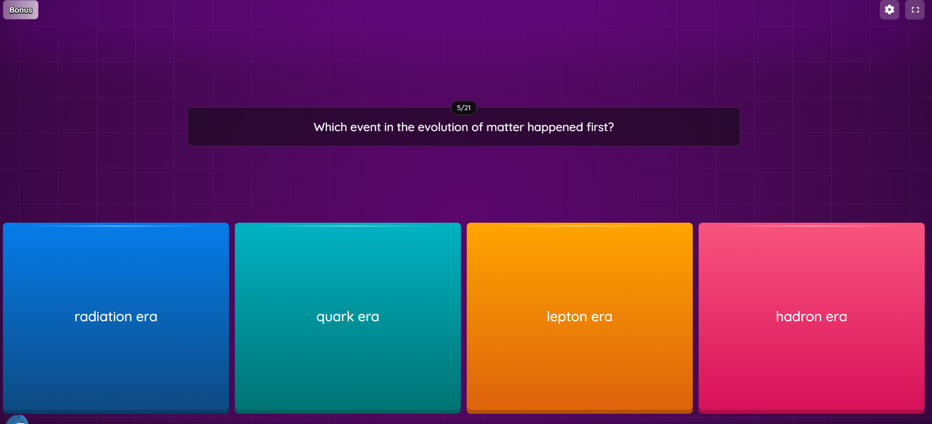 Which event in the evolution of matter | StudyX