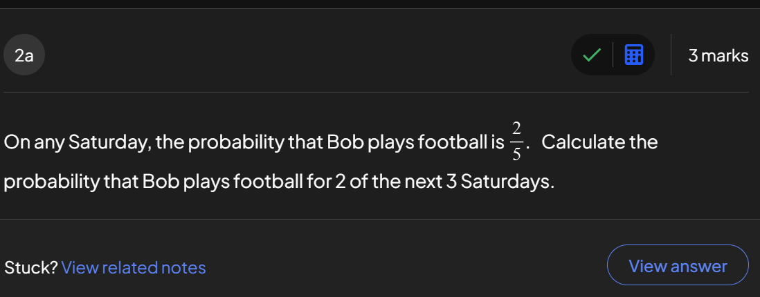 On any Saturday, the probability that Bob | StudyX