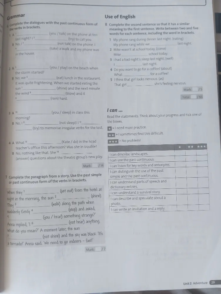 6. Complete the dialogues with the past | StudyX