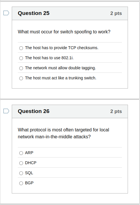Question 25 What must occur for switch | StudyX