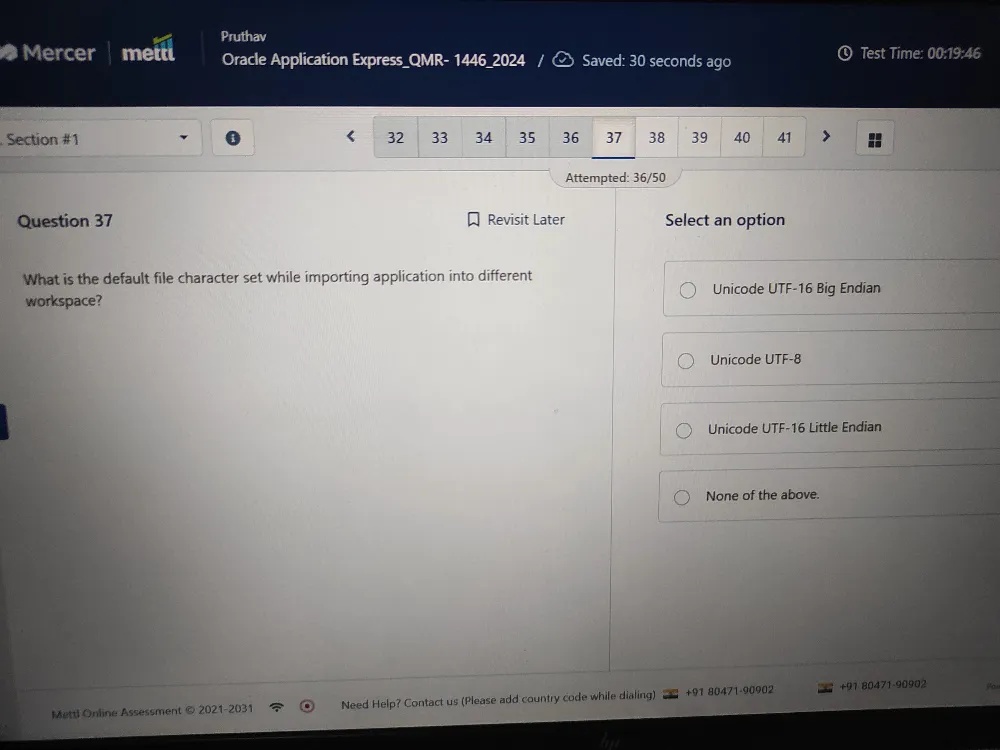What is the default file character set while | StudyX