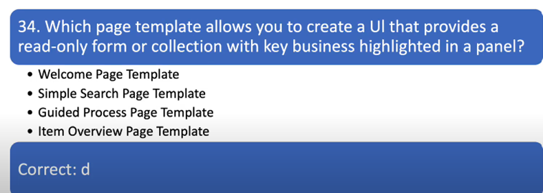 34. Which page template allows you to create | StudyX