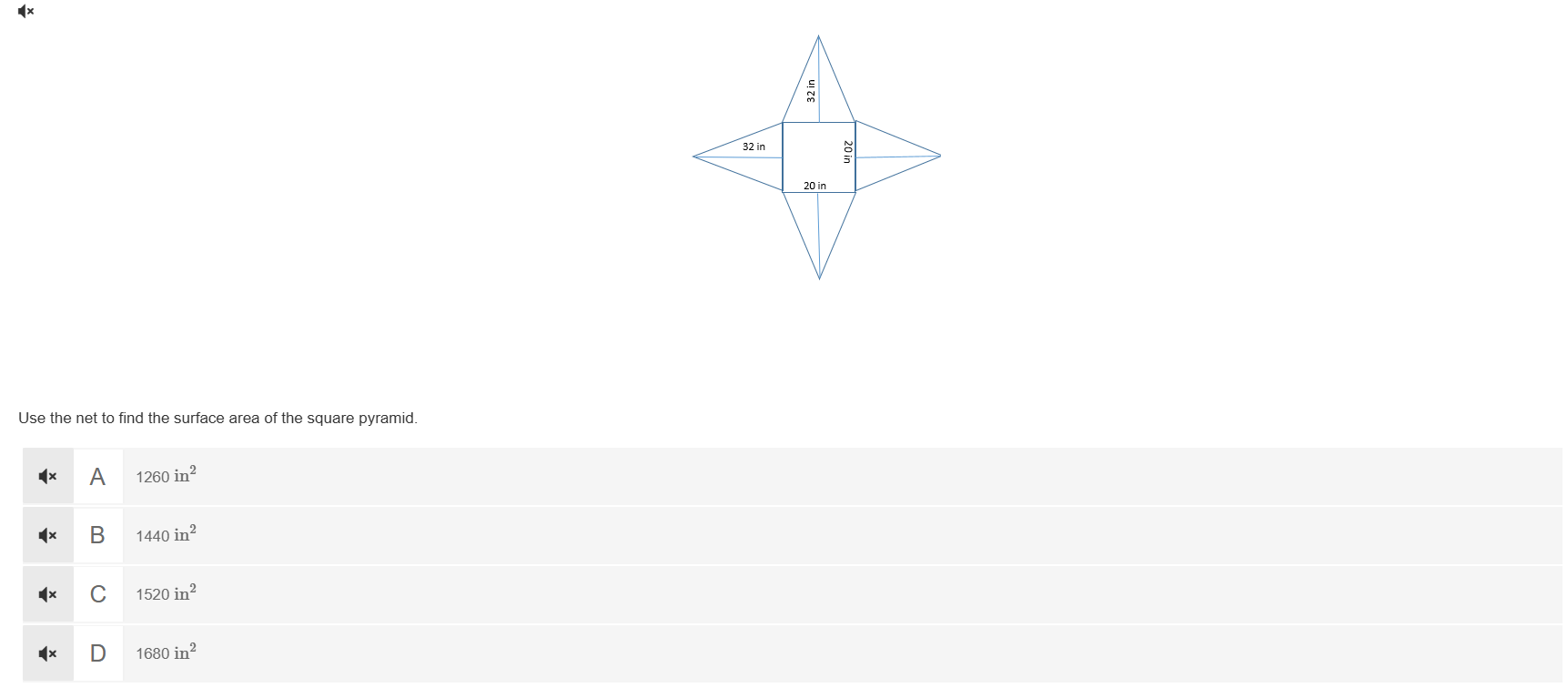 Use the net to find the surface area of the | StudyX