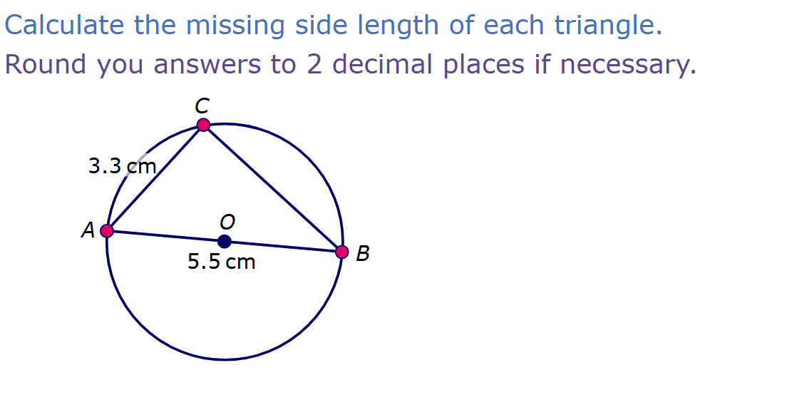 Calculate the missing side length of each | StudyX