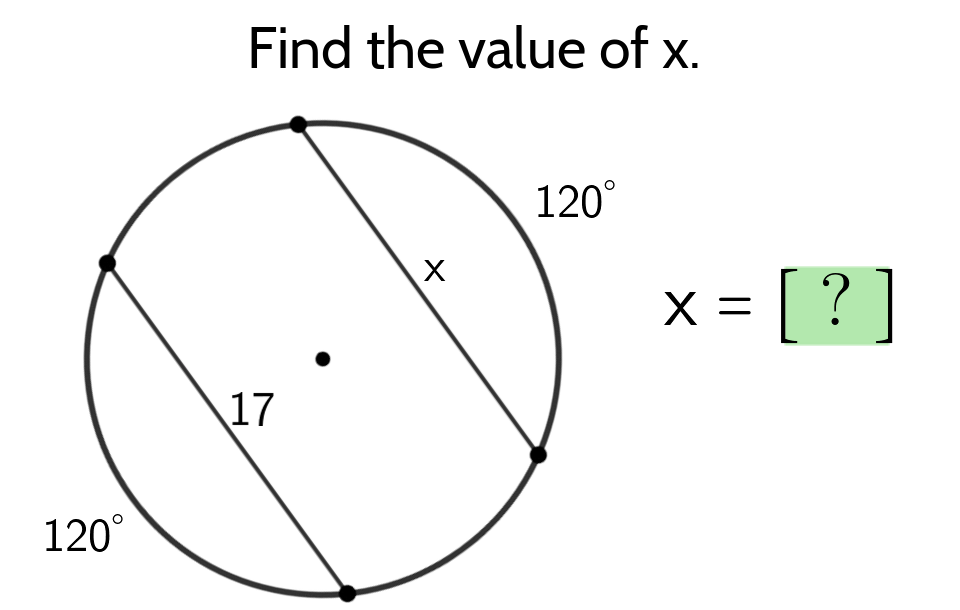 The image shows a circle with lines inside. | StudyX