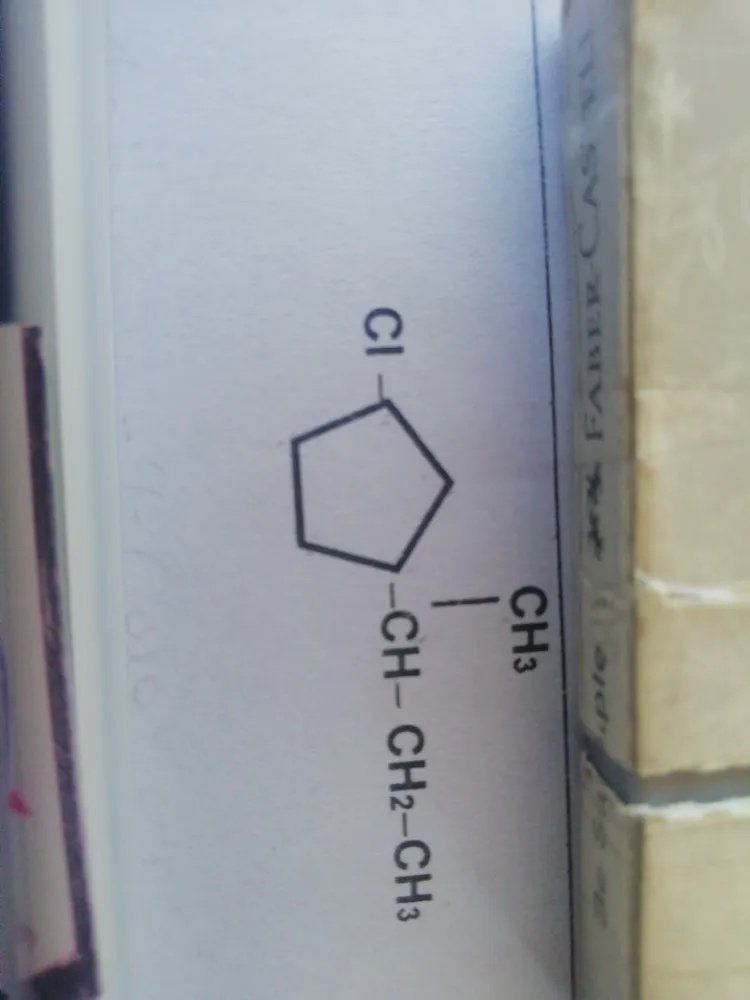 The image shows a chemical structure. The | StudyX