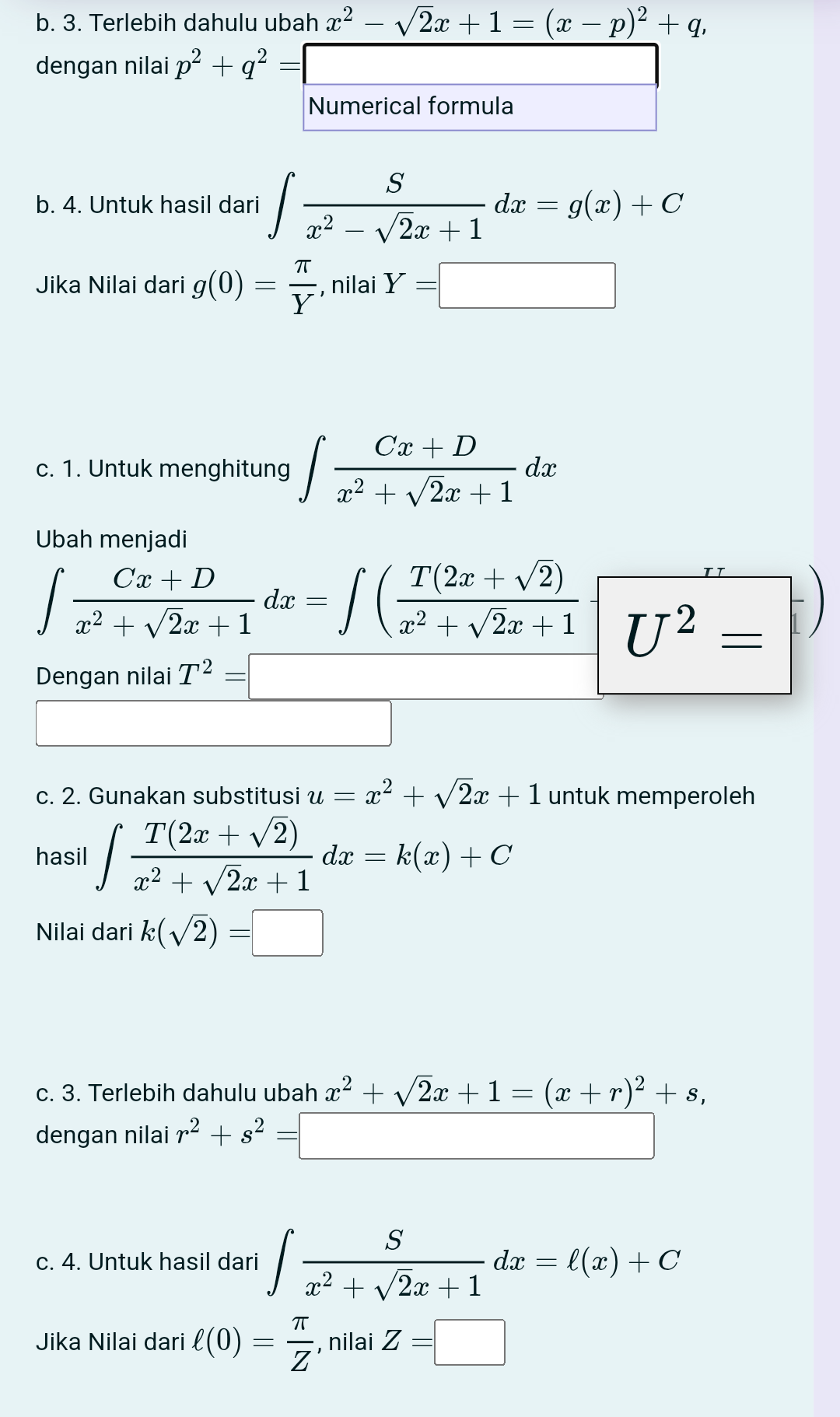 b. 3. Terlebih dahulu ubah $x^2 - {2x} + 1 | StudyX
